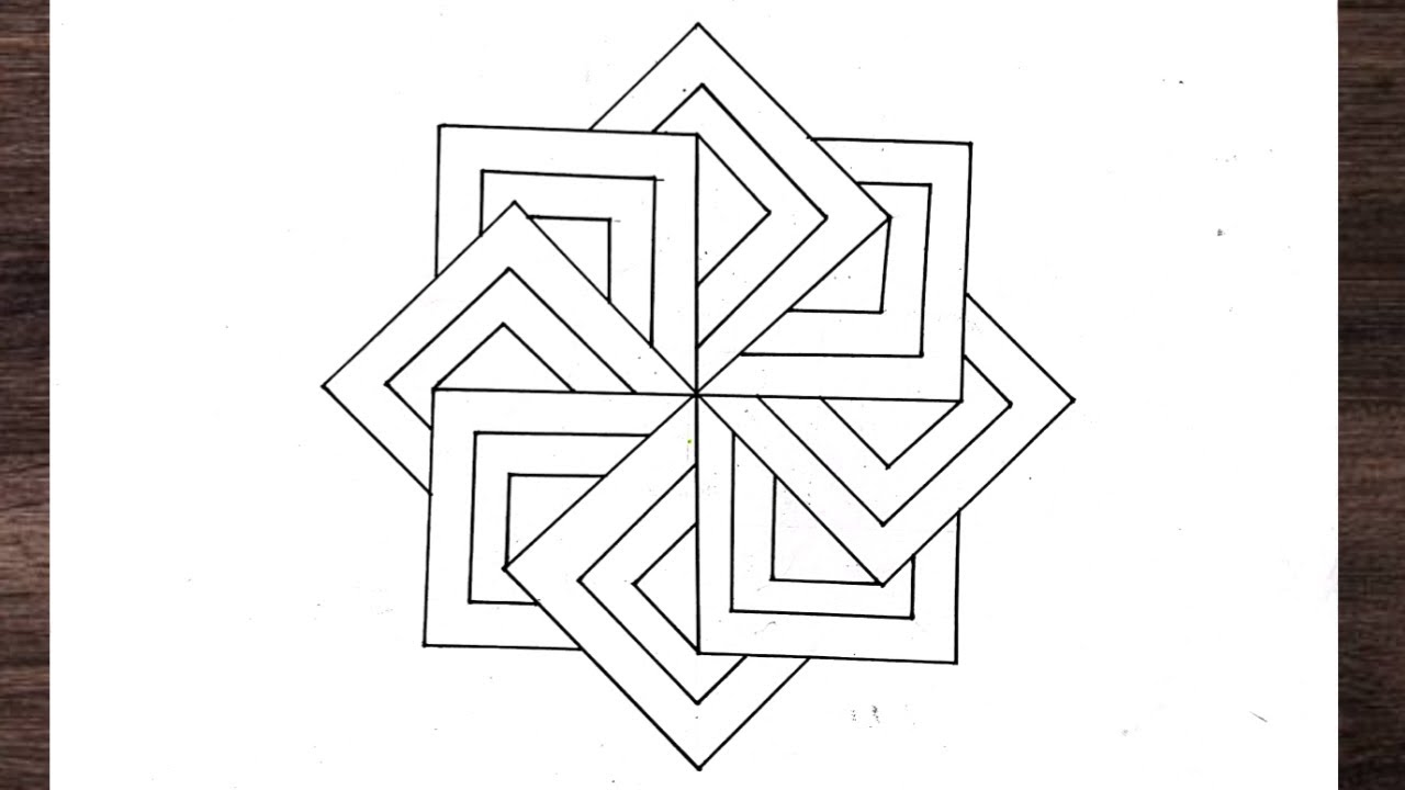 Geometrical Chart Easy Drawing || Geometric Art Tutorial || Geometrical ...