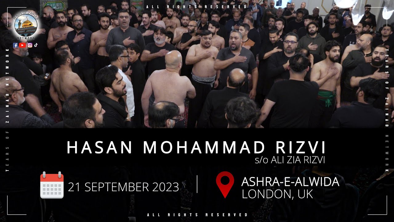 Hasan Mohammad Rizvi s/o Ali Zia Rizvi | Ashra-e-Alwida 2023 | Night 8 - YouTube