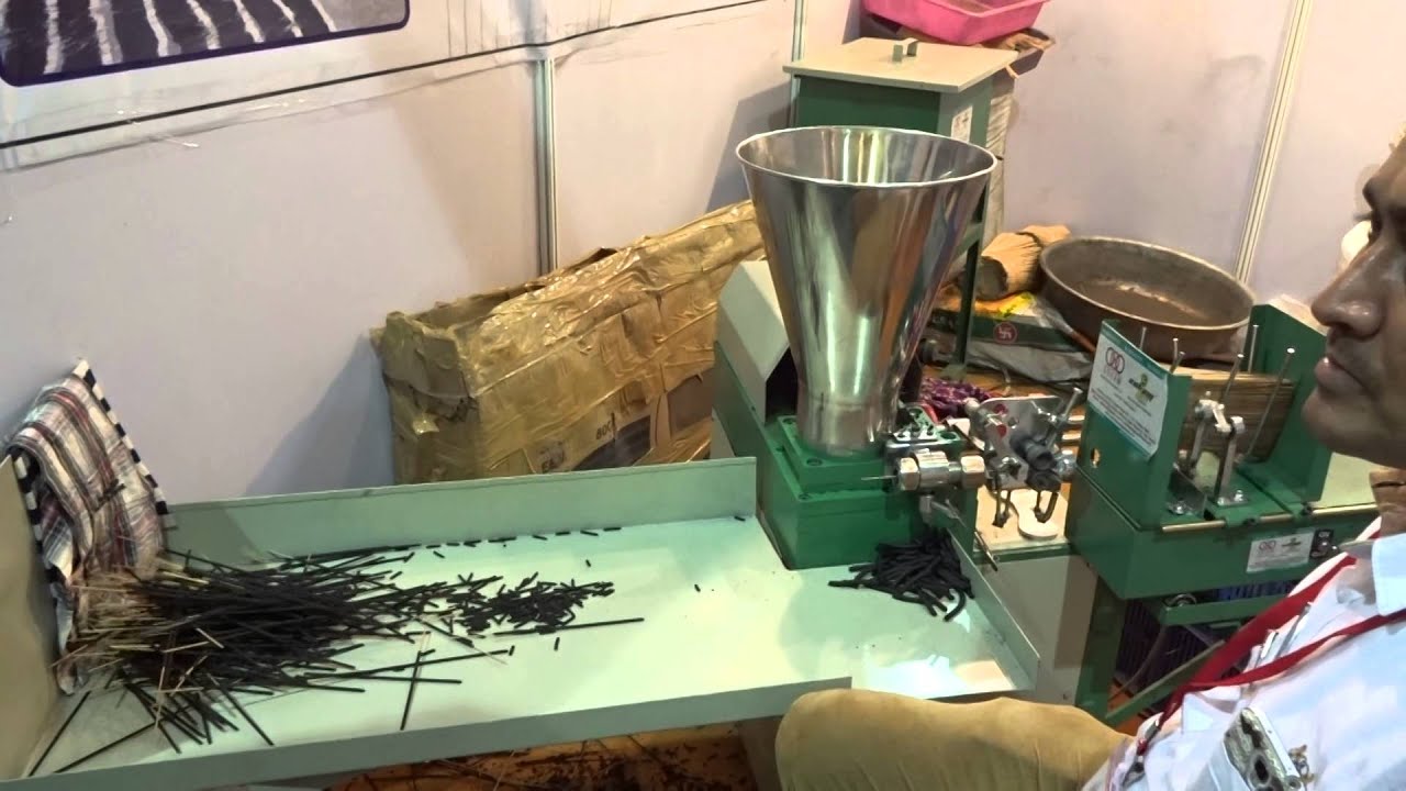 Fully Auto 300 incense Sticks making machine With nano feeder. - YouTube