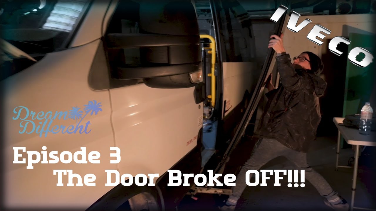 The Door Fell off & We Remove The Floor : Episode 3 - Van Conversion # ...