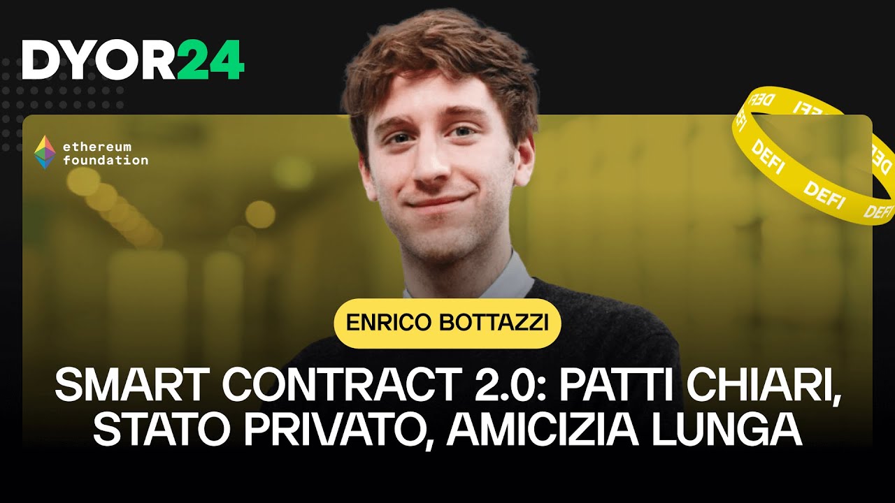 Smart Contract 2.0: patti chiari, stato privato, amicizia lunga [DYOR24] - YouTube