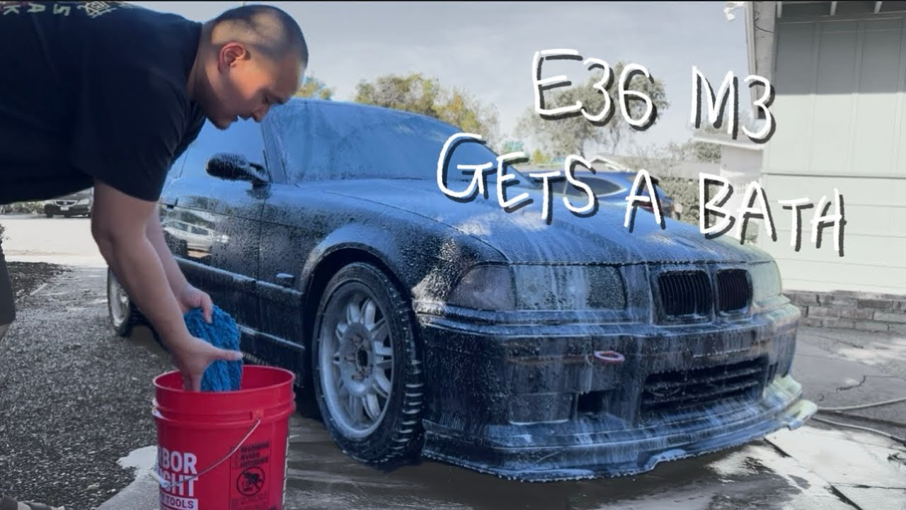 First Wash Project E36 M3 - Wash Fast So I Can Go Back Inside! - YouTube