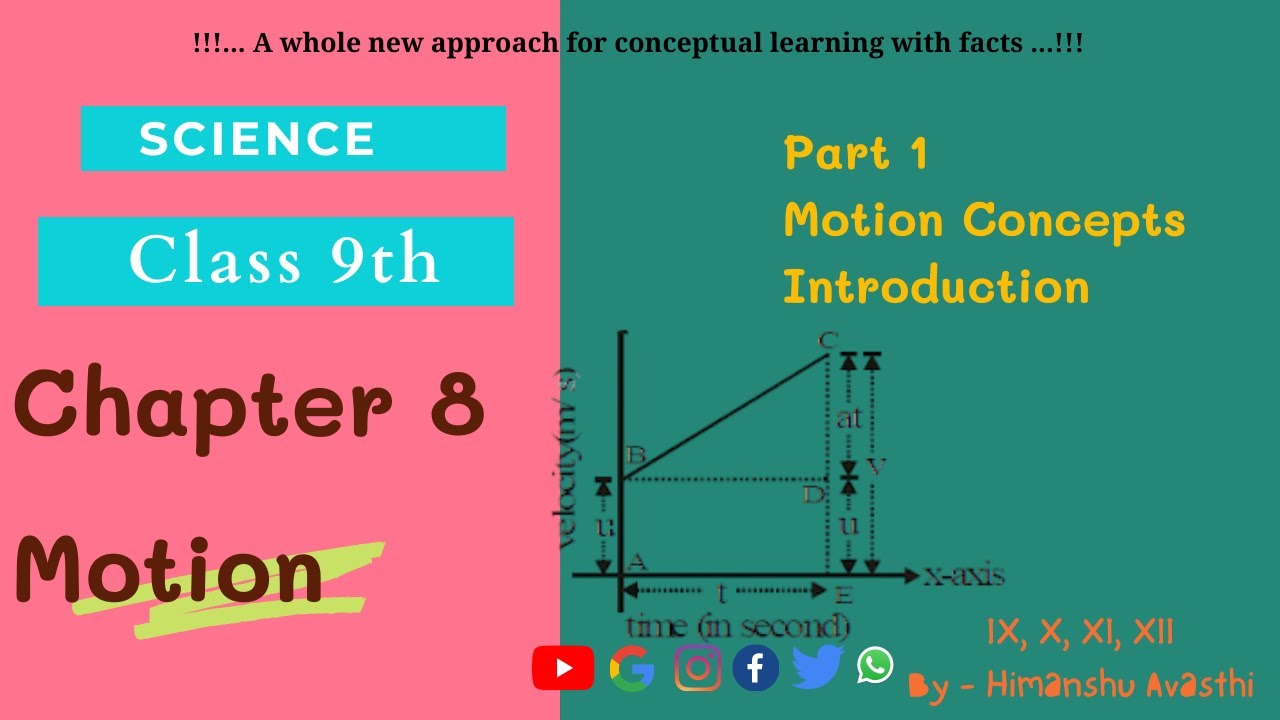 Class 9th | Chapter 8 Motion | Part 1 (Motion Introduction) | Himanshu ...