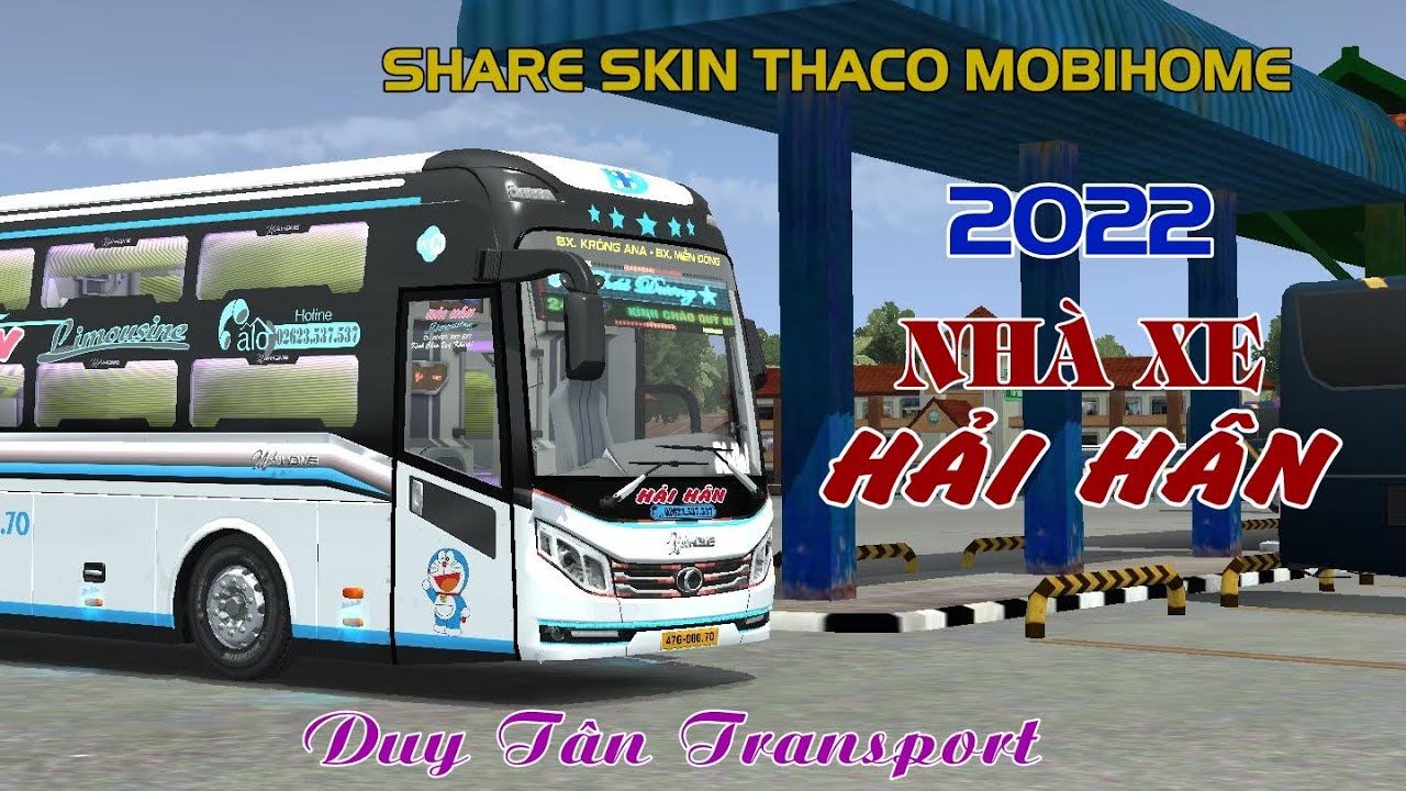 Share skin Thaco Mobihome 2023 nhà xe Hải Hân cho anh em trải nghiệm ...