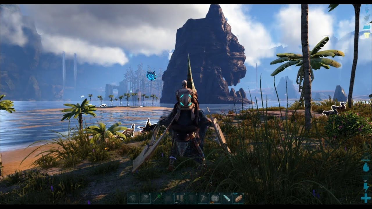 Ark mod Prometheus, Visitamos Skull Island el primer dia - YouTube