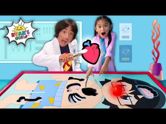 Giant Operation Game Challenge! Can We Save Daddy? Pretend Play Doctor ...