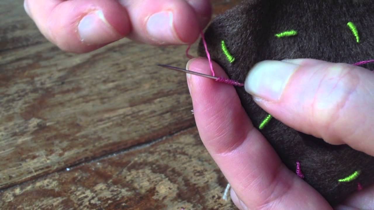 Puntada Rococo - Worm Stitch - YouTube