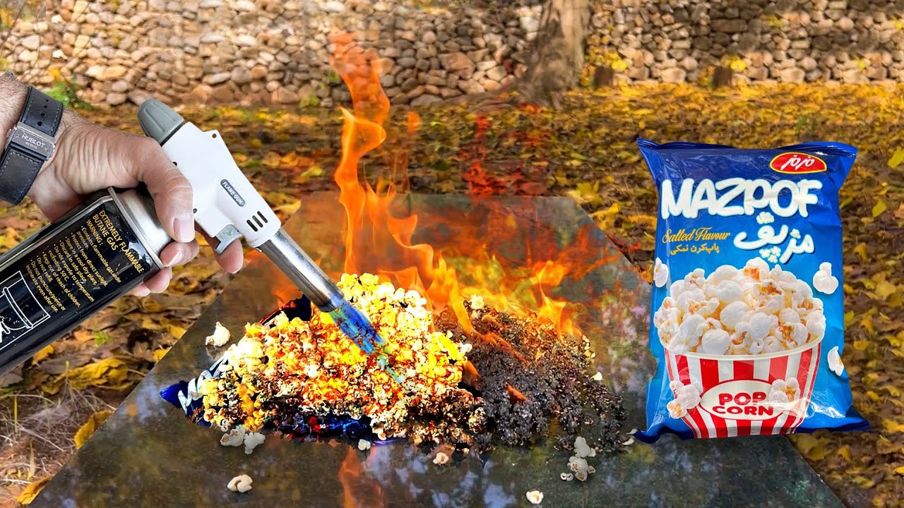 Torch VS Popcorn- burning🔥 - YouTube