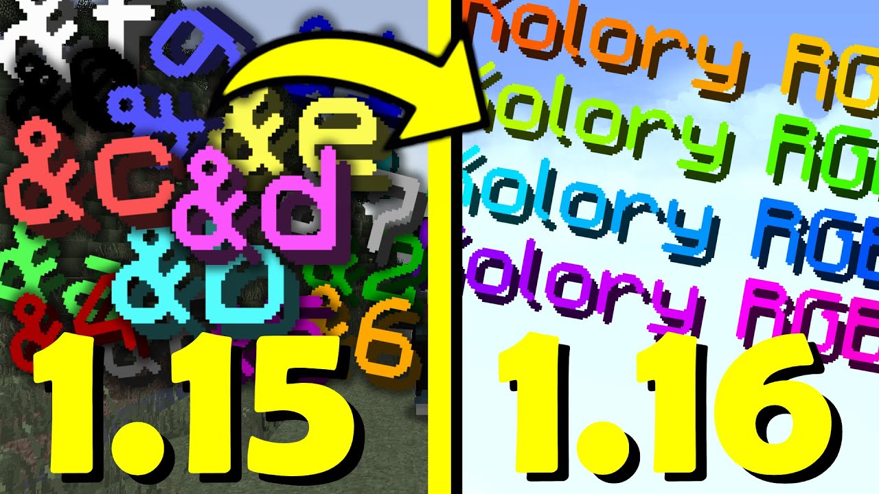 🌈 Jak 1.16 zmieniło kolory? | Nowe kolory RGB w Minecraft! - YouTube