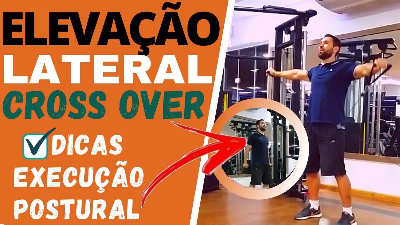 ELEVAÇÃO LATERAL COM PEGADA PRONADA POR TRÁS EM PÉ NO CROSS OVER ...
