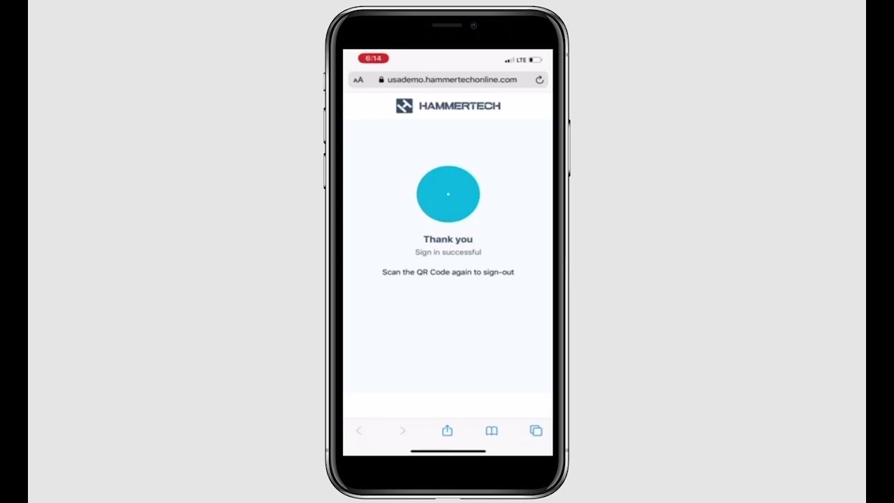 HammerTech Touchless Sign In App - YouTube