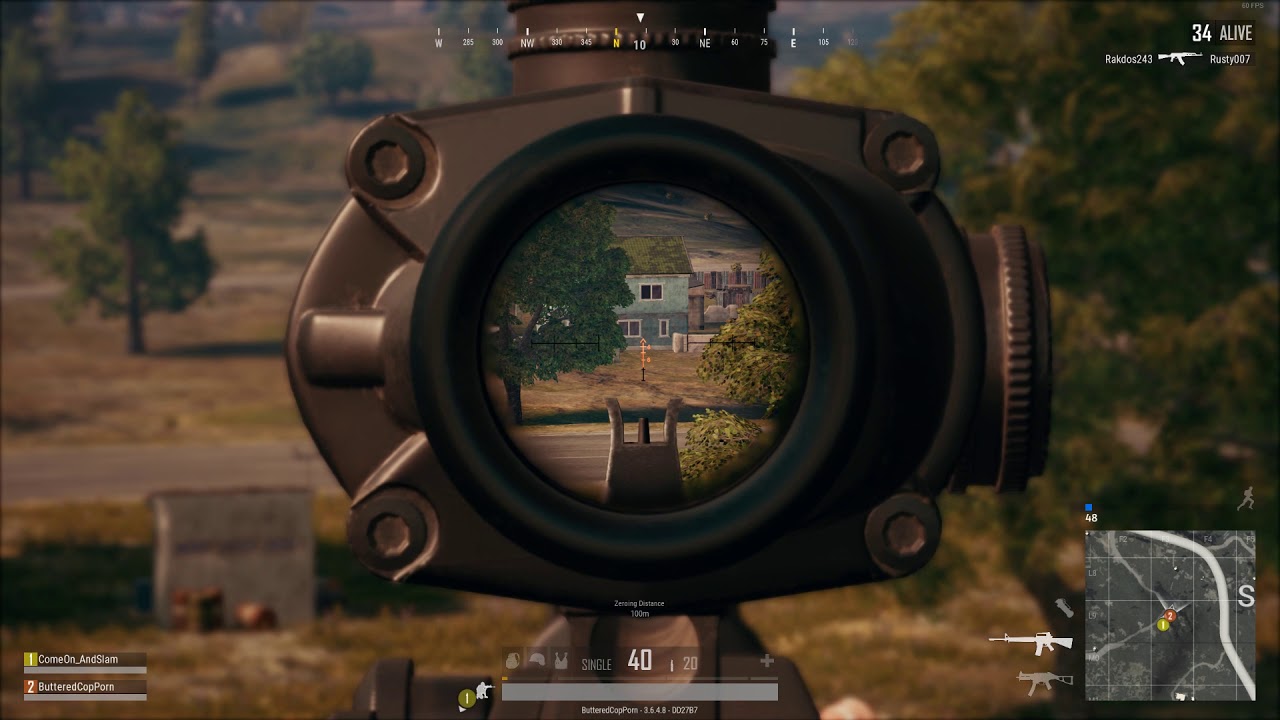 Long Range M16 Snipe- PUBG - YouTube