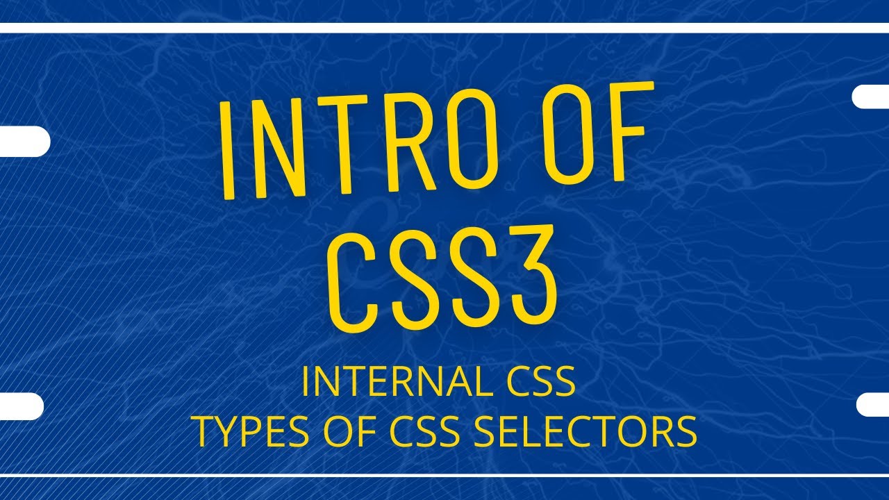 Introduction Of Css3 How To Connect The Css3 With Html Youtube 9805