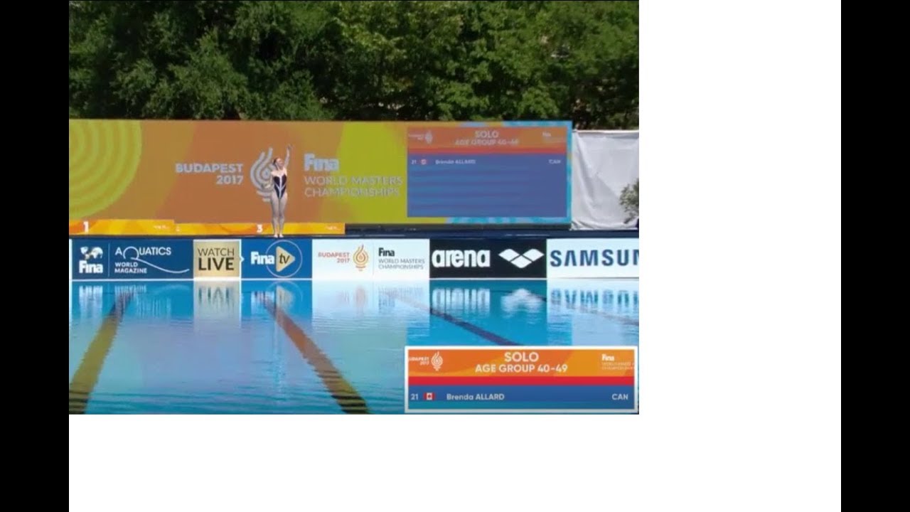 Brenda Allard - Solo Free FINA Maître 2017 - YouTube