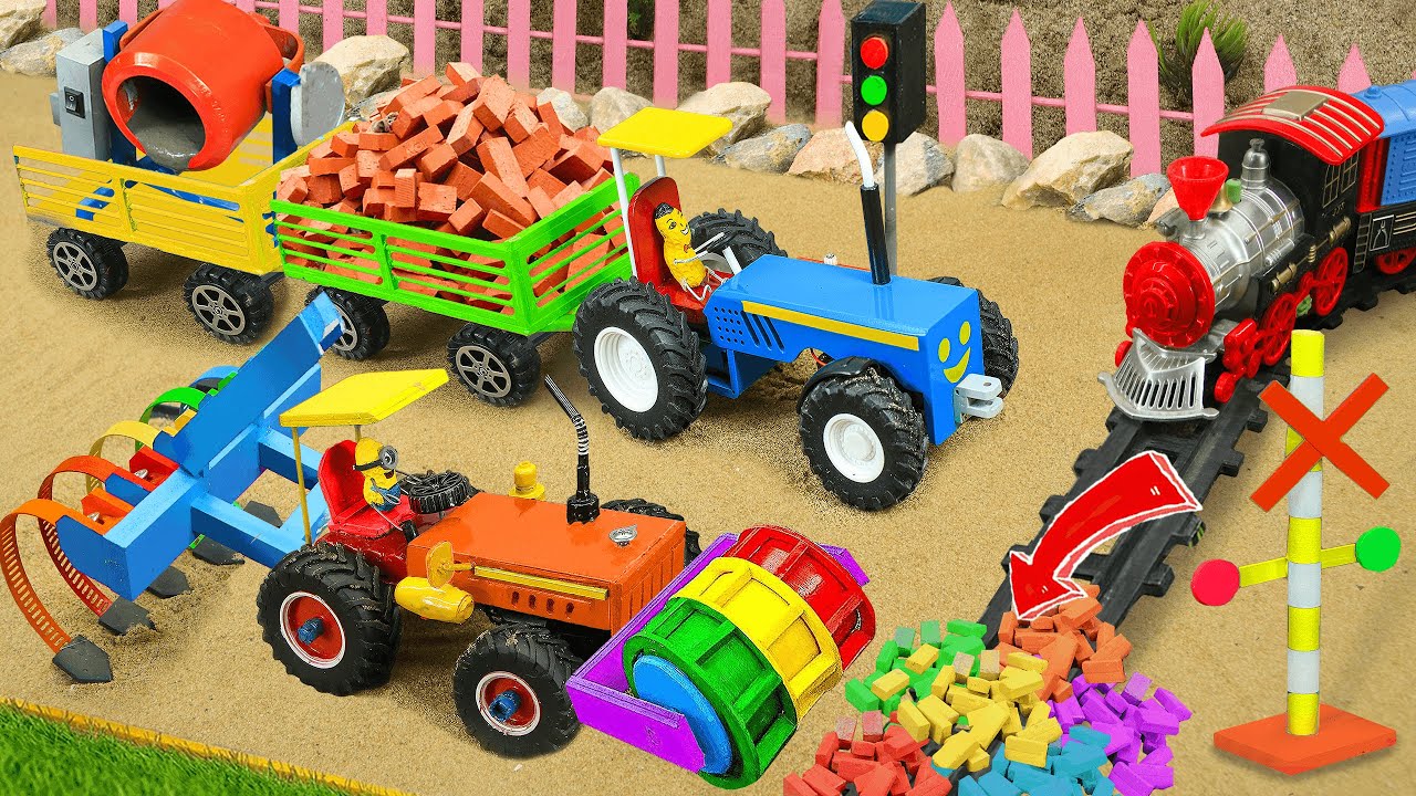 Top diy tractor making mini train transporting gasoline for petrol pump ...