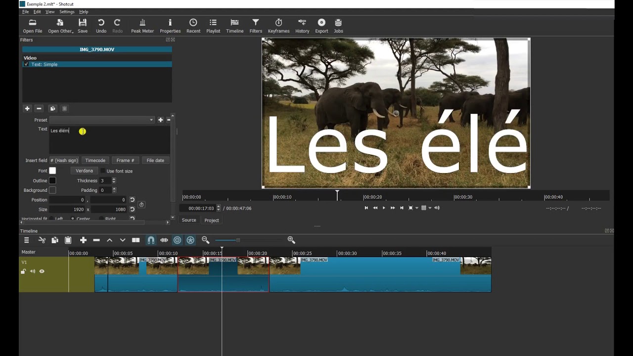 Tutoriel Shotcut - Ajout de textes - YouTube