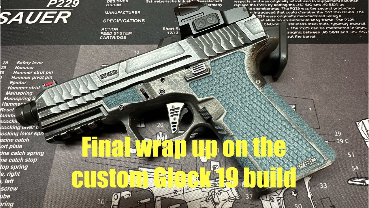 Full custom Glock 19 compact - final wrap up after a trip to the range ...