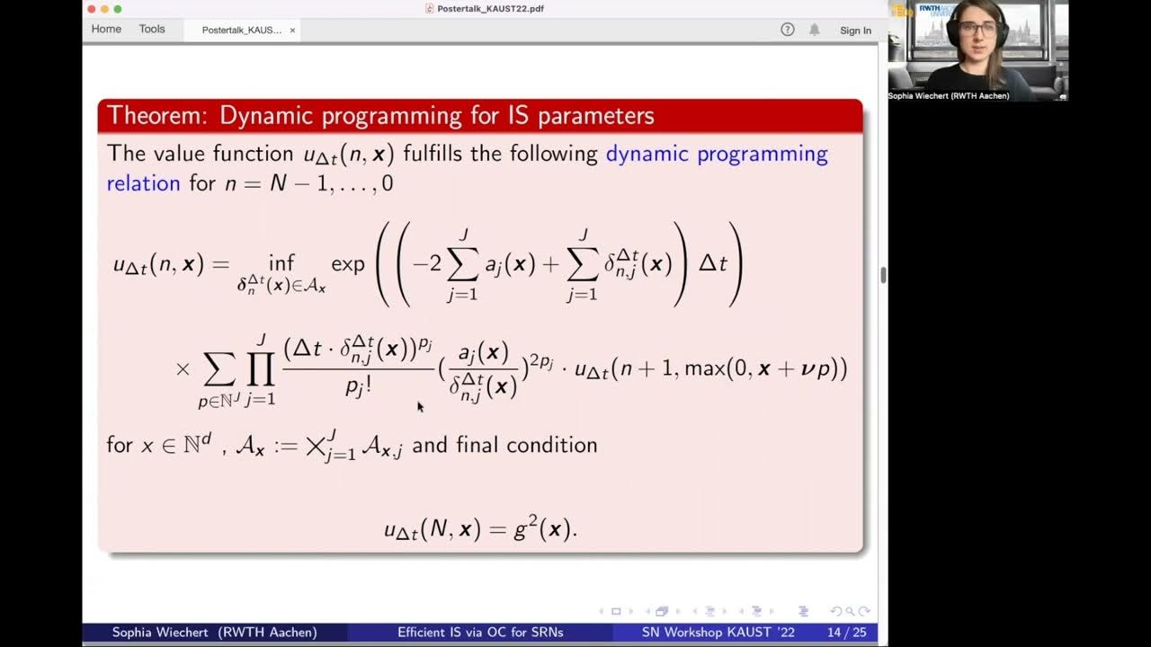 Sophia Wiechert, Efficient Importance Sampling via Stochastic Optimal Control for Stochastic ...
