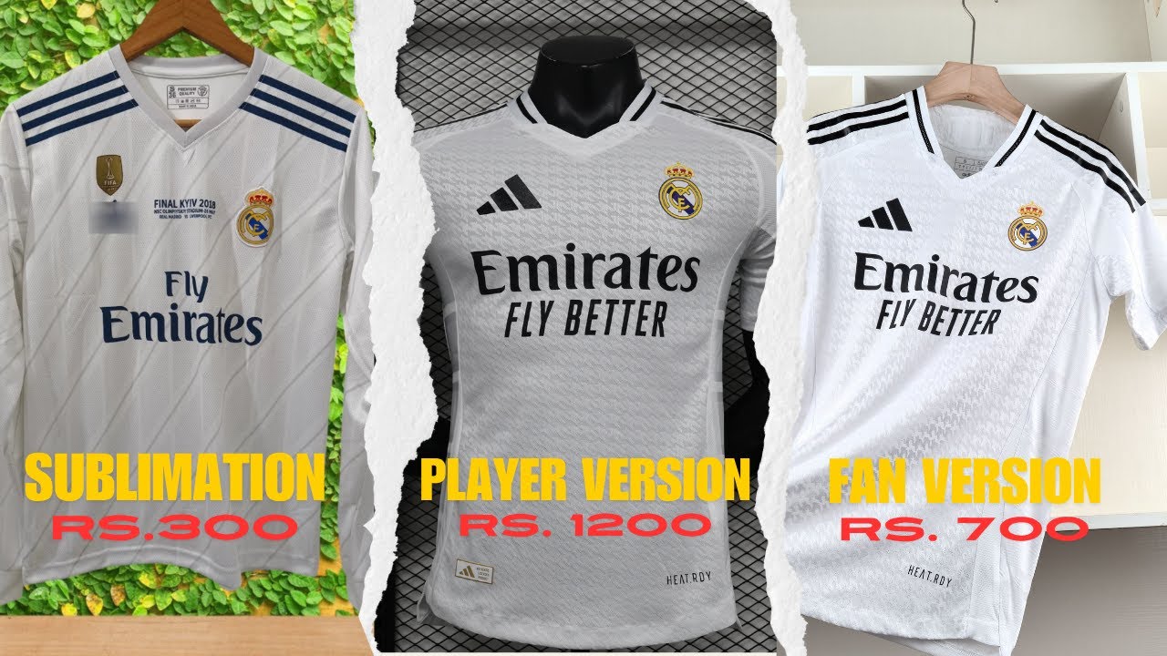 Diffrence between Player version, Fan version and Sublimation Football ...
