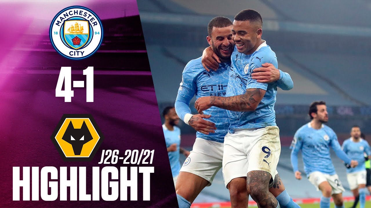 Highlights & Goals | Manchester City vs. Wolverhampton 4-1 | Telemundo ...