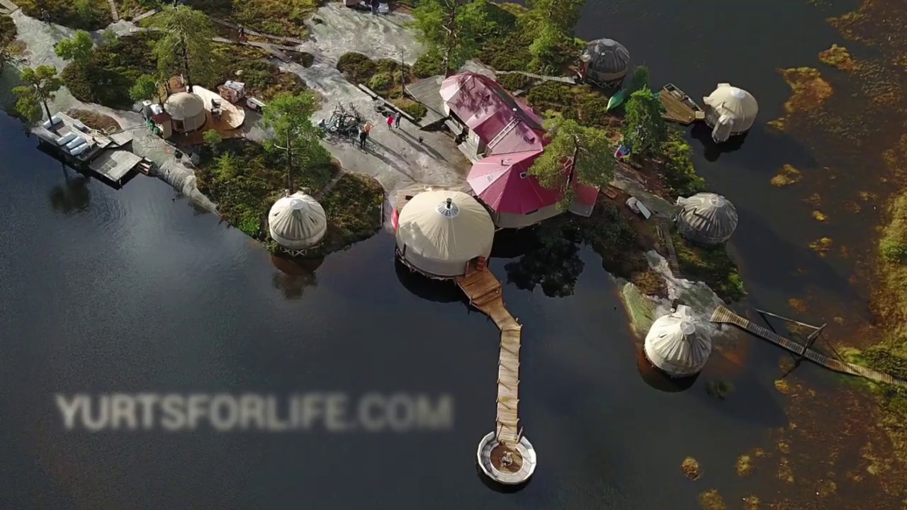 Luxury Wilderness Yurts, Norway - YouTube