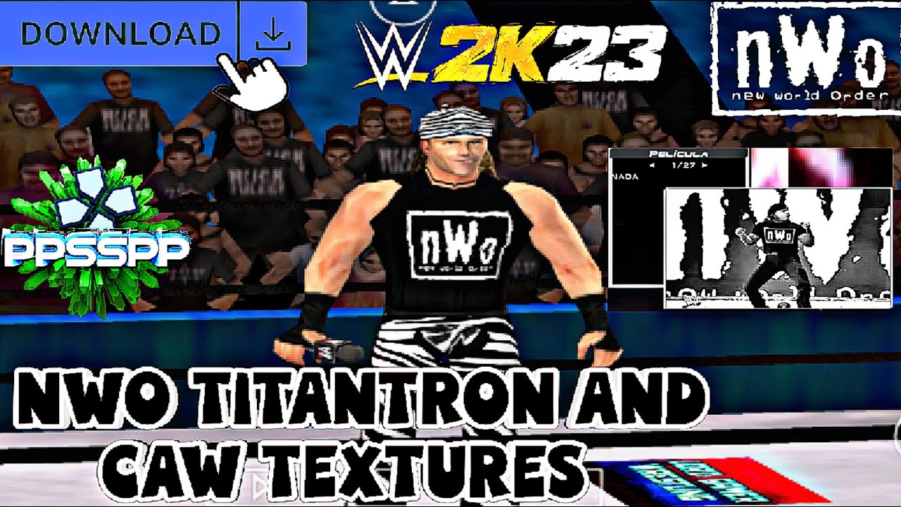 Shawn Michaels NWO Caw Textures and Titantron for 2K23/SVR 2011 PPSSPP ...