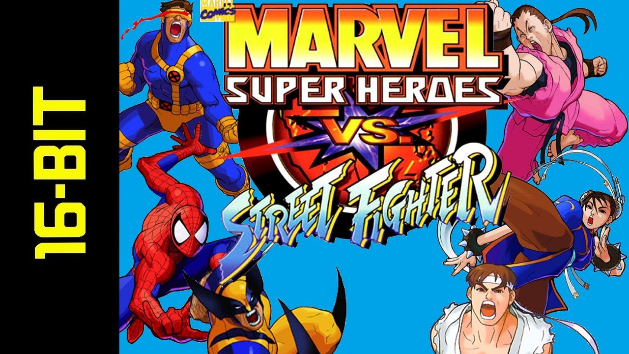 Marvel Super Heroes Vs. Street Fighter (Ryu/Wolverine) | 16-BIT - YouTube