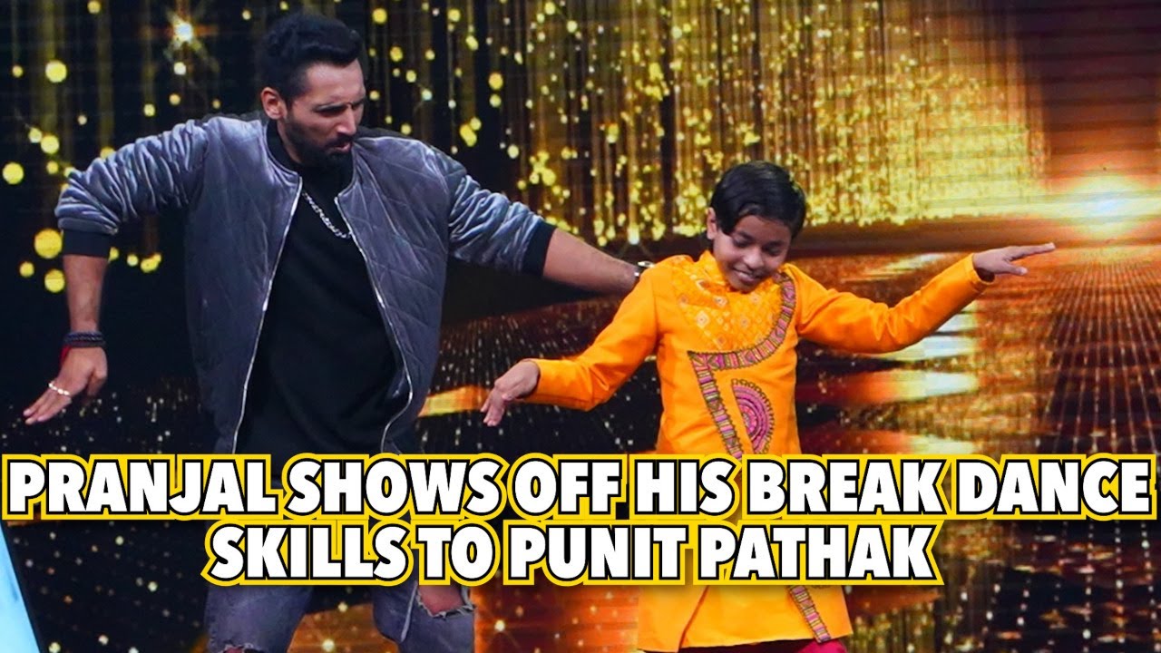 Pranjal Biswas shows off his break dance skills to Punit Pathak - YouTube
