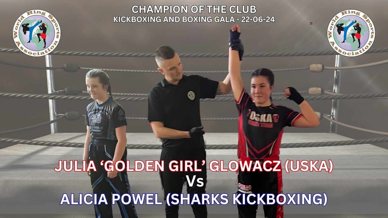 Julia Glowacz (USKA) Vs Alicia Powel (Sharks Kickboxing) - YouTube