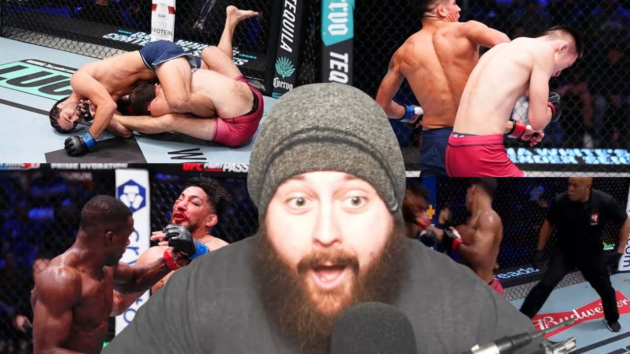 MMA GURU Goes Crazy For BRUTAL Contender Series Finishes - YouTube