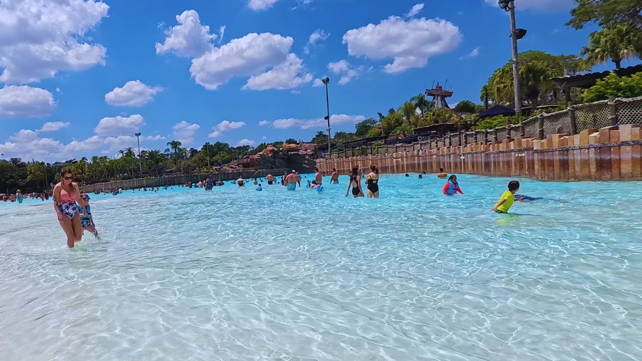 🇺🇸 Over 1 Hour of Fun and Exciting Wave pool ☀️ ASMR, Relaxation, Sleep ...