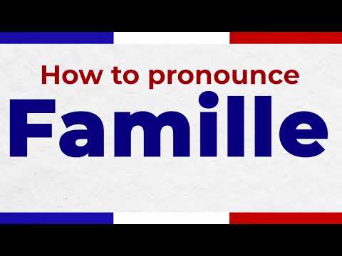 How to Pronounce Famille In French correctly | French Pronunciation