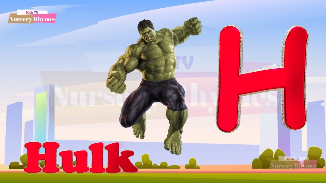 Hulk Captain America SUPER HEROS ABCD Song ABCD Alphabet Song | Kids TV ...