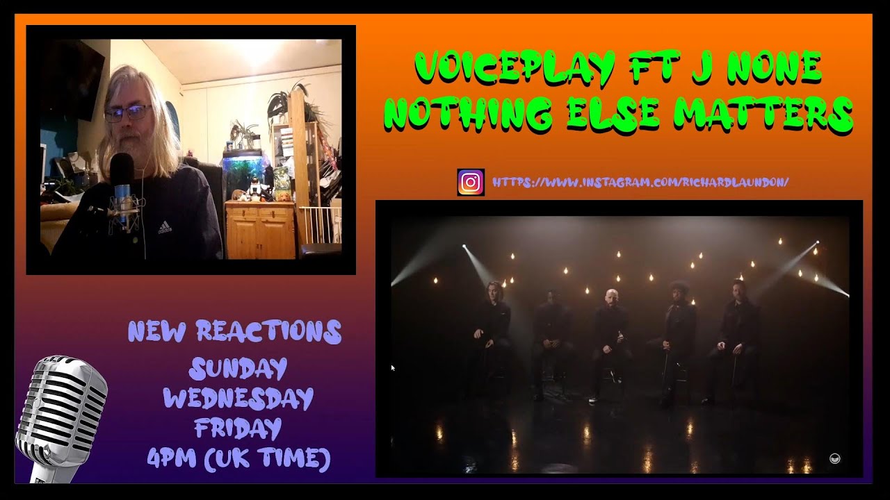 REACTION | VOICEPLAY FT. J NONE - NOTHING ELSE MATTERS | ACAPELLA COVER - YouTube