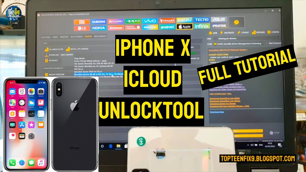 iPhone X iCloud UnlockTool full tutorial @ahmeowfood - YouTube