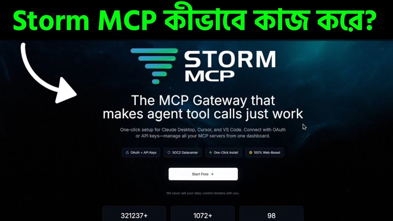 Storm MCP কীভাবে কাজ করে? | AI & RAG Integration Explained 🔥 - YouTube