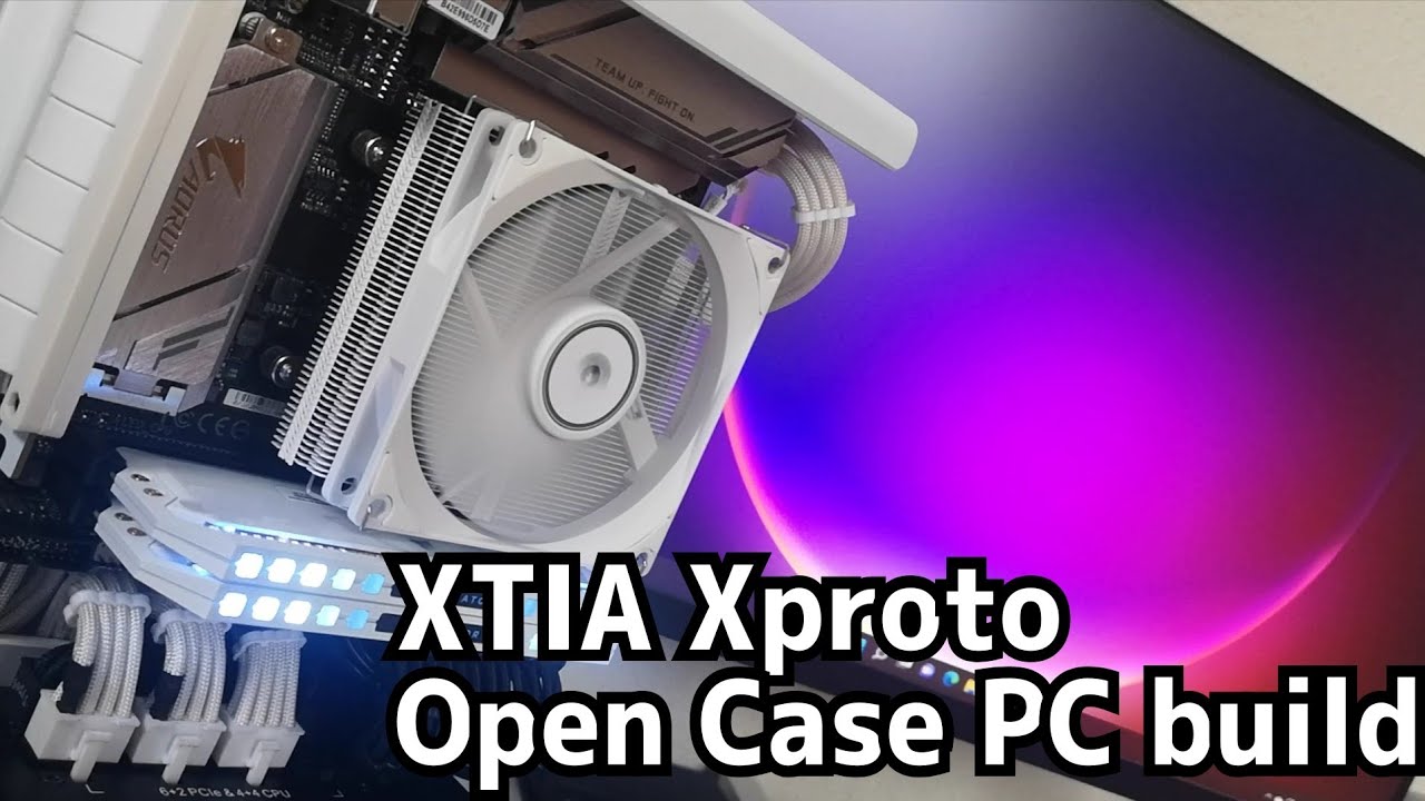 XTIA Xproto mini-ITX White Open Case PC build - YouTube