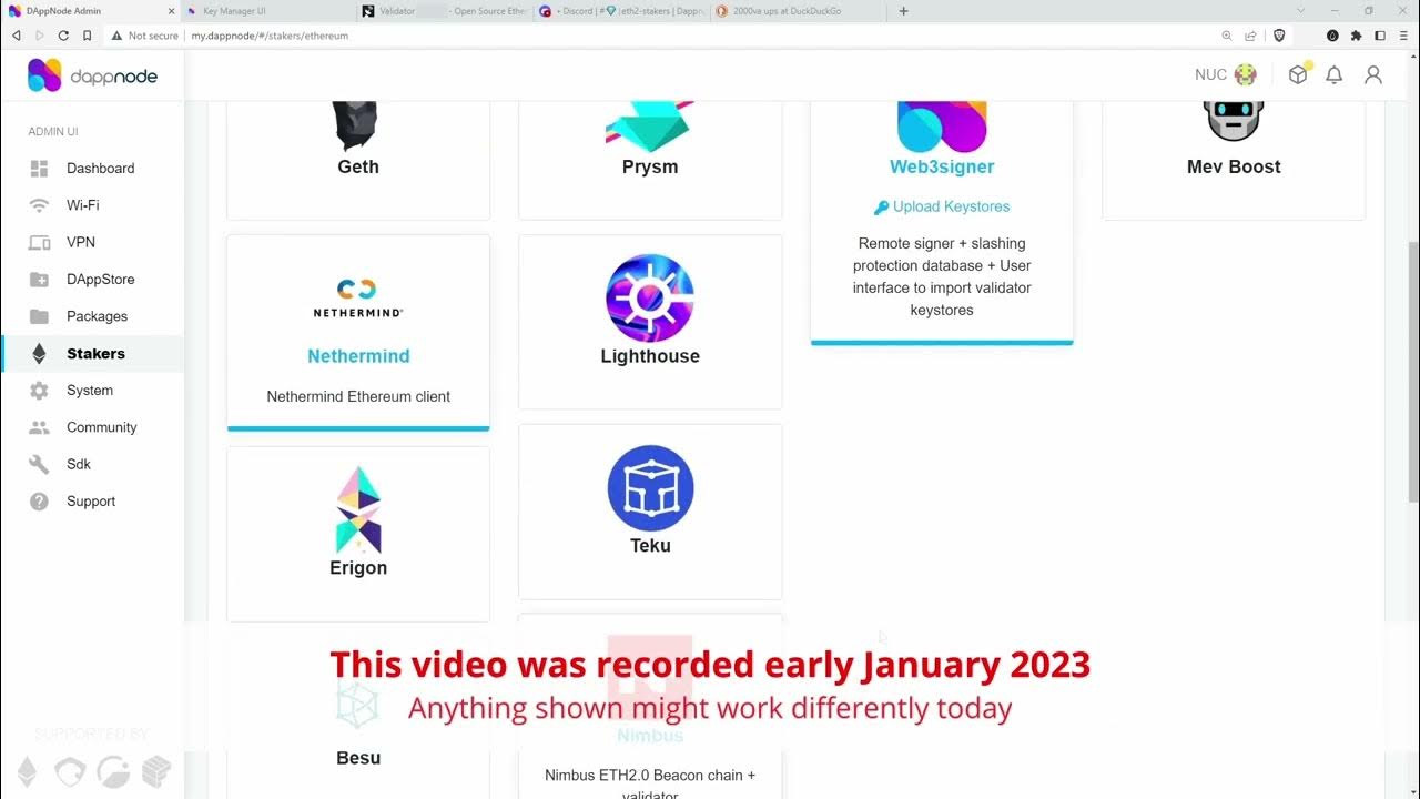 DAppNode - How to change Consensus Client from Prysm to Nimbus - YouTube