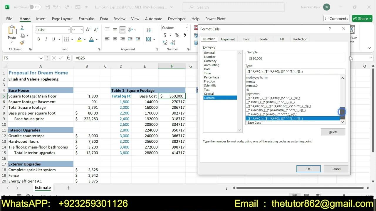 Exp19_Excel_Ch06_ML1_Housing_Cost | Excel Chapter 6 Housing Cost Complete Solution - YouTube