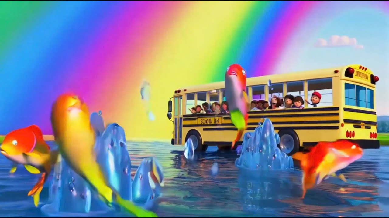 The Rainbow Bus 6 🎶 Fun Nursery Rhymes & Baby Songs | Sing, Laugh ...