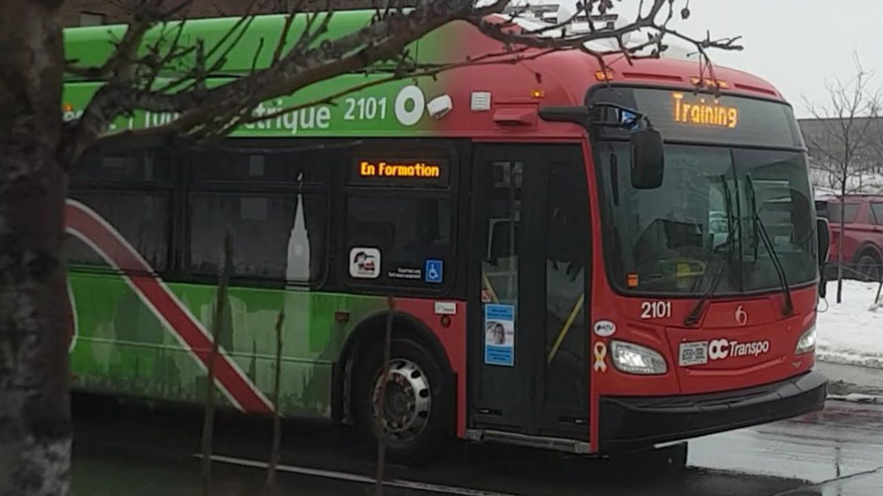 OC TRANSPO ELECTRIC BUS! -- 2021 New Flyer XE40 - YouTube