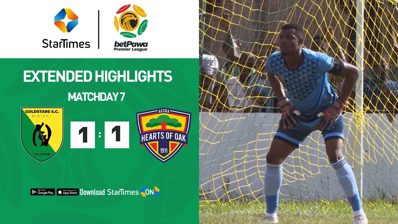 Bibiani Gold Stars 1-1 Accra Hearts of Oak | Highlights | betPawa ...