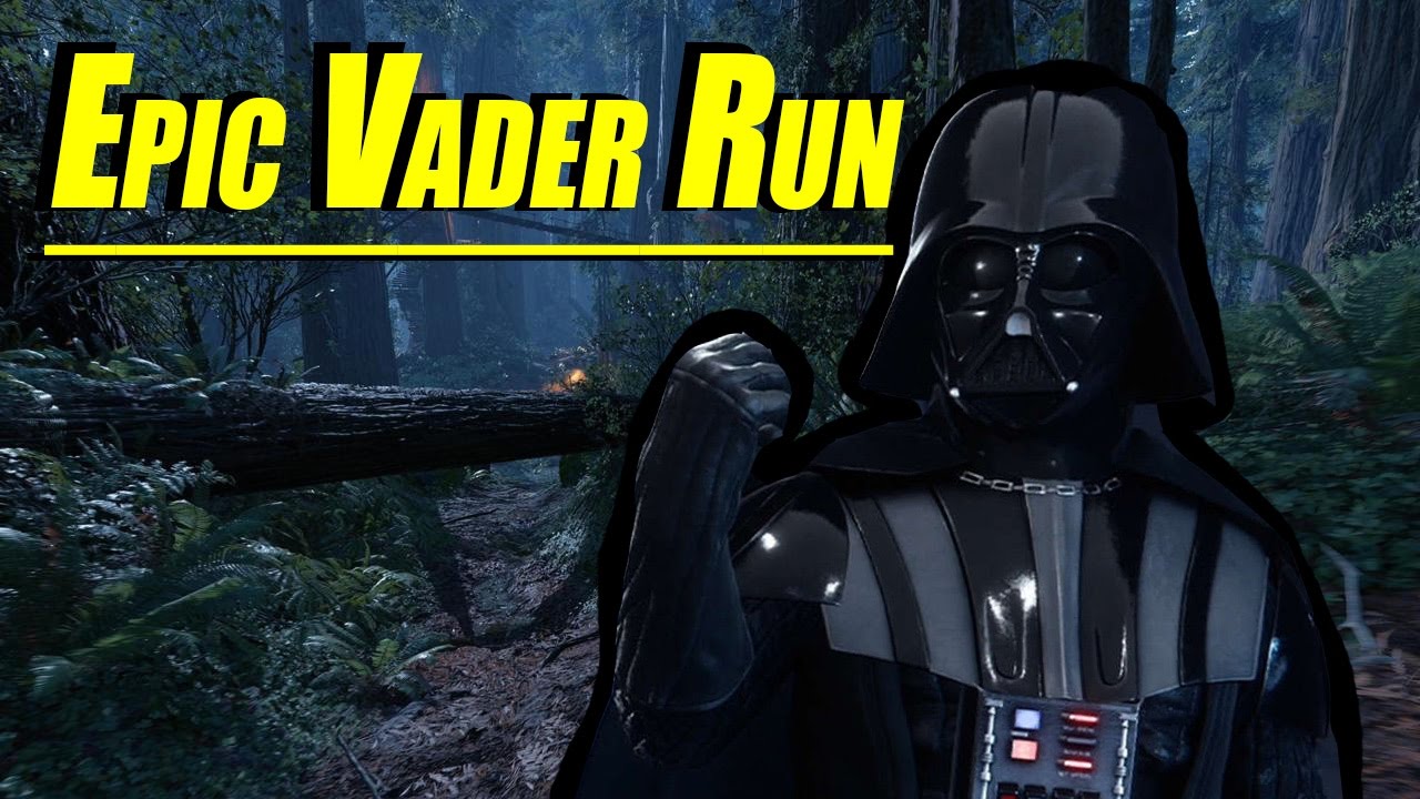 Star Wars Battlefront: Epic Darth Vader Run in Hero Hunt! - YouTube