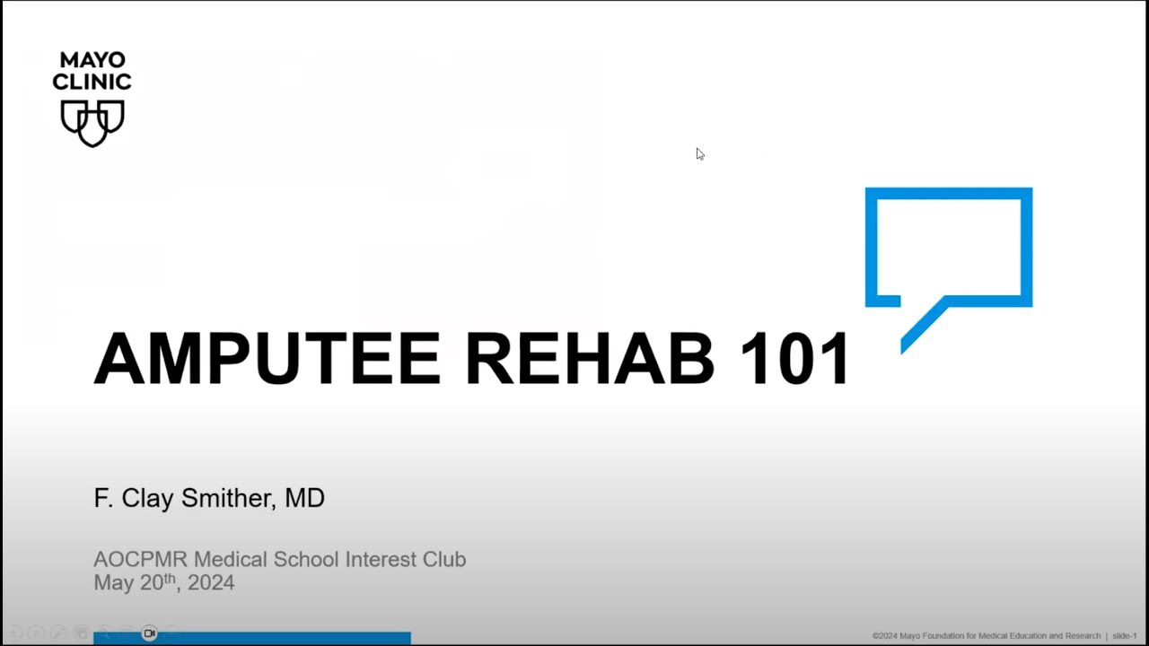 Amputee Rehab 101 with Dr. Smither - YouTube