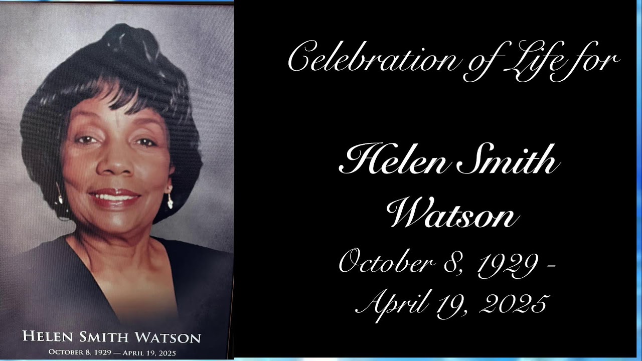 Homegoing Celebration for Helen Watson - YouTube
