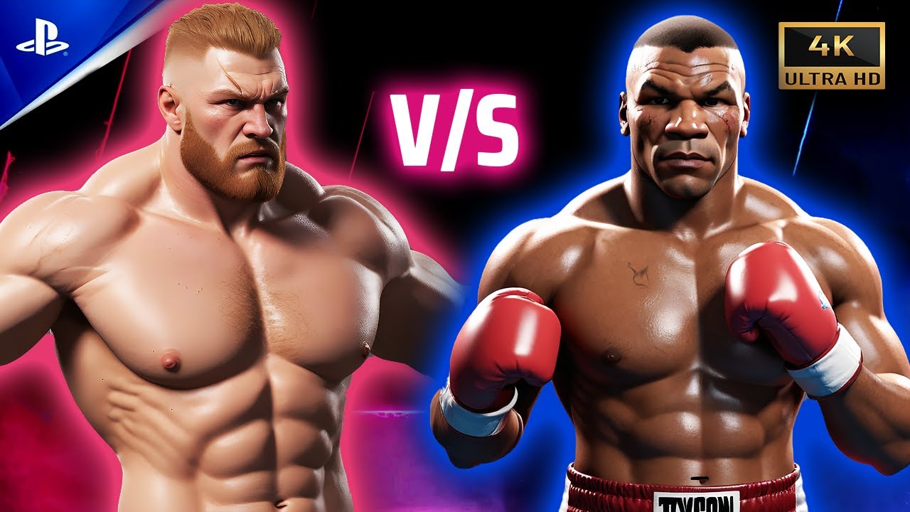 Iron Mike Tyson vs Bearded Beast Brock Lesnar UFC 5 Fight - YouTube