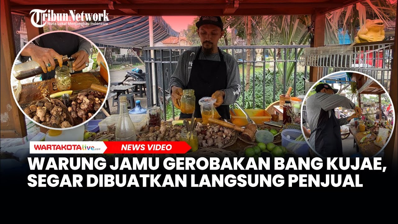 Warung Jamu Gerobakan Bang Kujae, Segar Dibuatkan Langsung Penjual ...