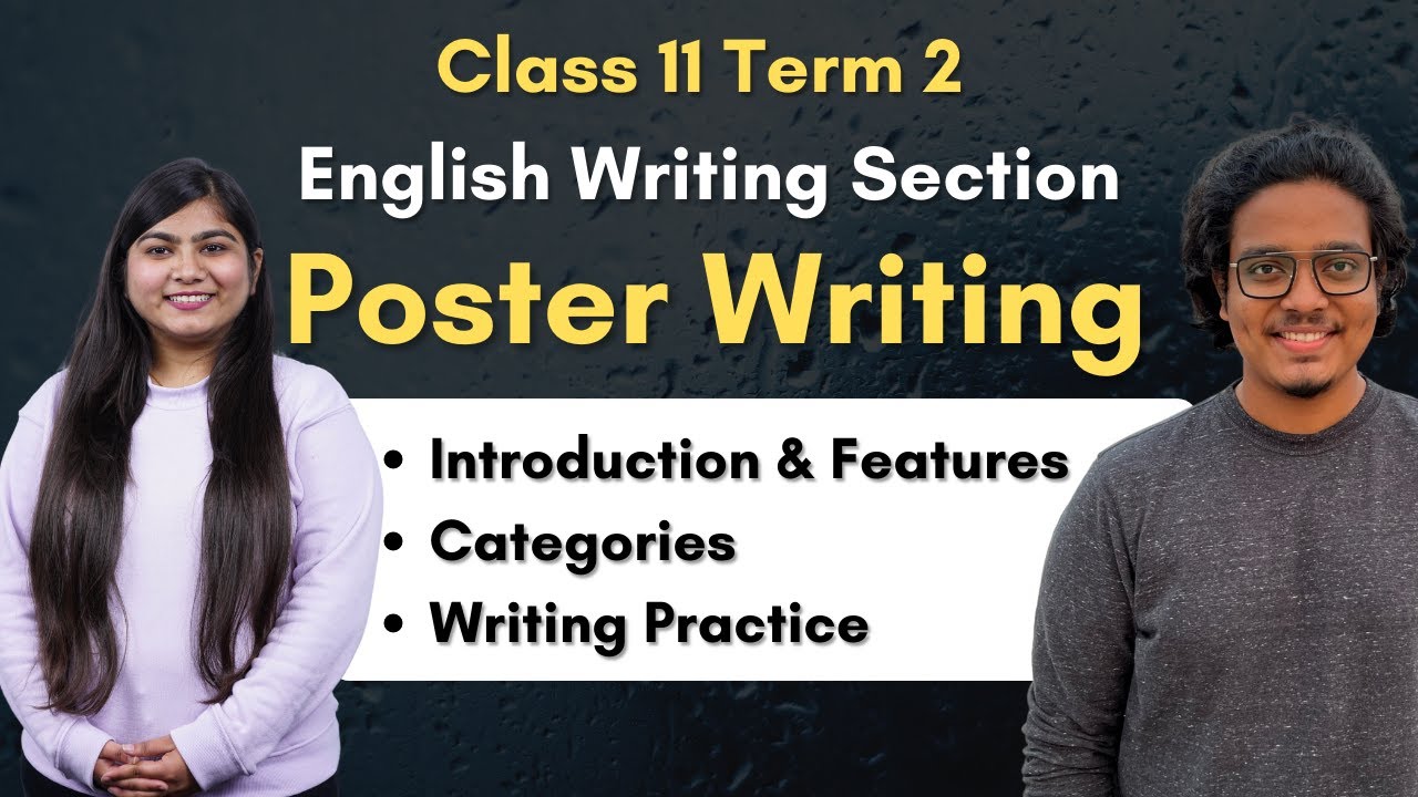 Poster Writing Class 11 Term 2 English Writing Section Theory Poster Writing Class 11 Term 2 English Writing Section Theory