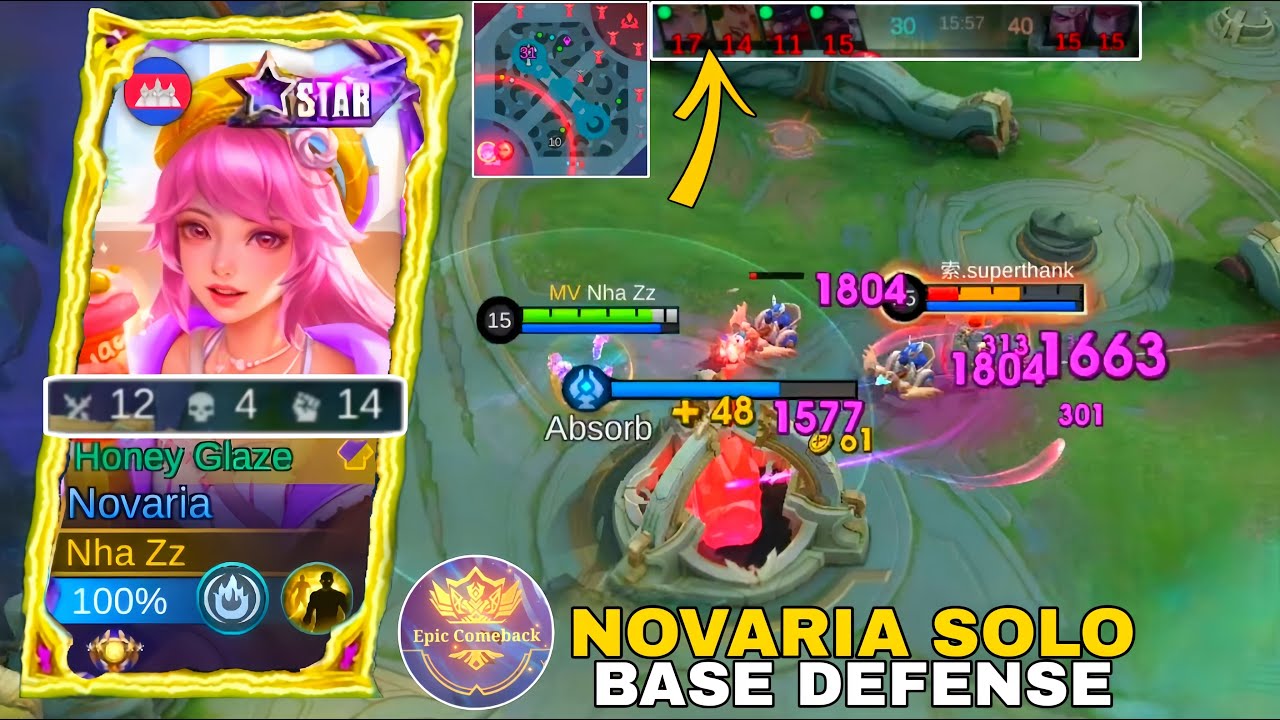 HARD MATCH! NOVARIA EPIC COMEBACK CARRY TEAM! NOVARIA NEW BUILD EMBLEM ...