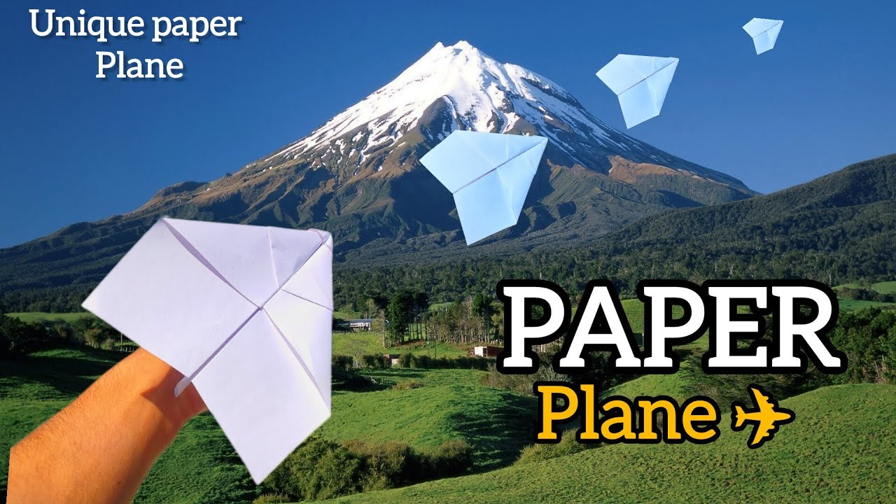 200 feet Height Paper Plane Unique making😱 || Step by Step || Paper ...